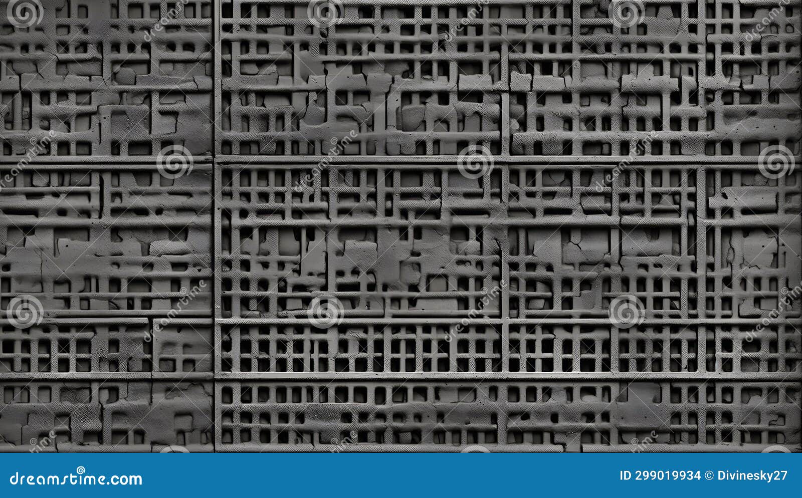 Dynamic Grid Steel for 3d Innovation. Ai Generated Stock Illustration ...