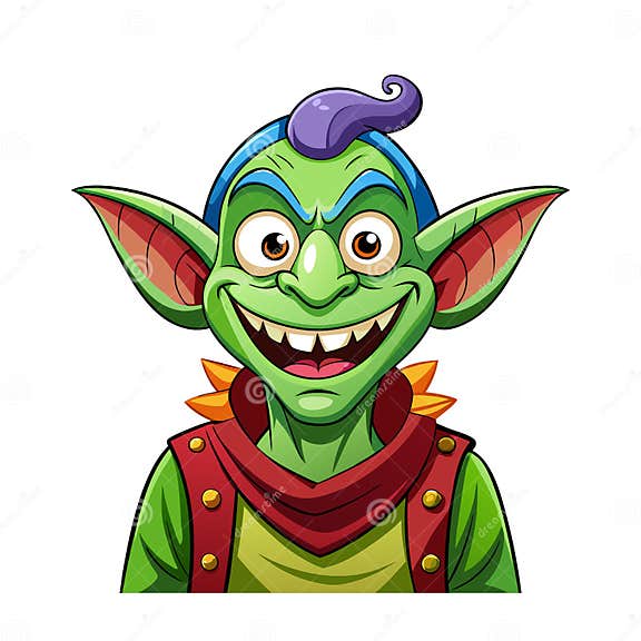 Dynamic Grimble the Giggly Goblin Character Stock Vector - Illustration ...