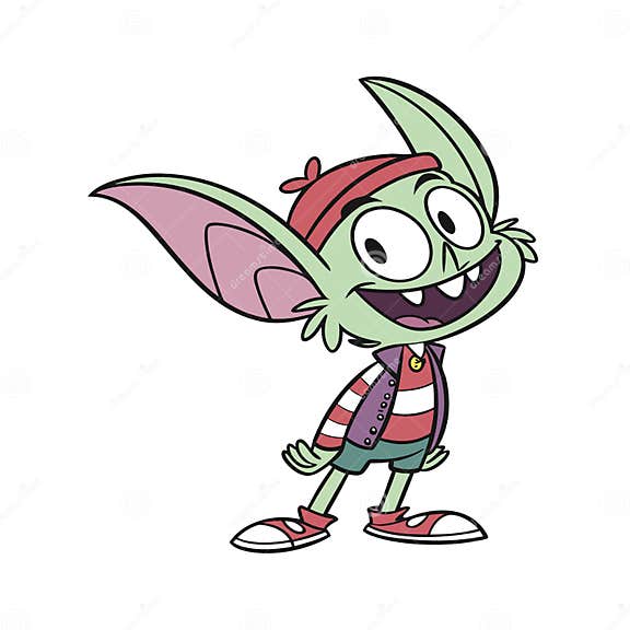 Dynamic Grimble the Giggly Goblin Character Stock Vector - Illustration ...