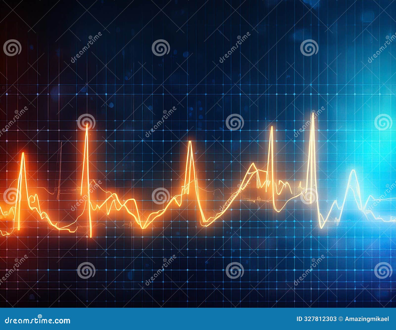 Dynamic Heartbeat Visualization: Modern ECG and Pulse Wave Graphics ...