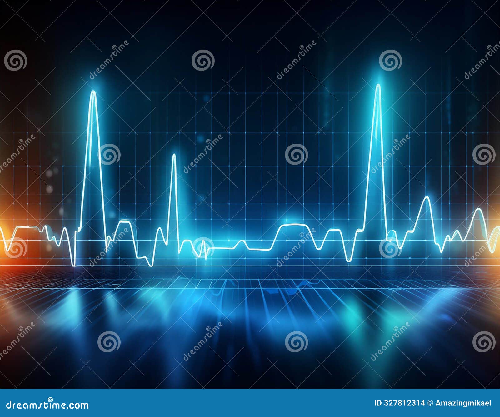 Dynamic Heartbeat Visualization: Modern ECG and Pulse Wave Graphics ...
