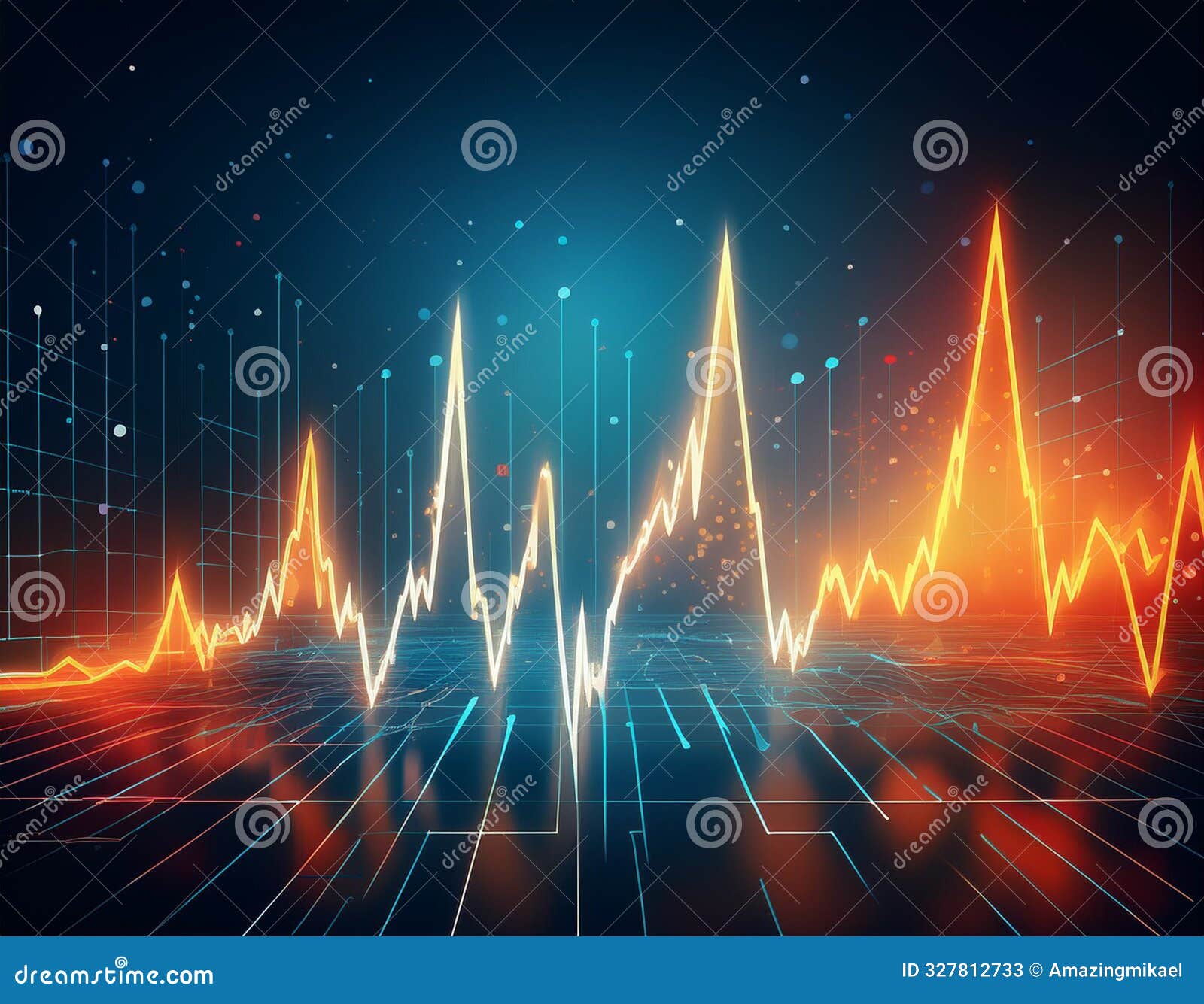 Dynamic Heartbeat Visualization: Modern ECG and Pulse Wave Graphics ...