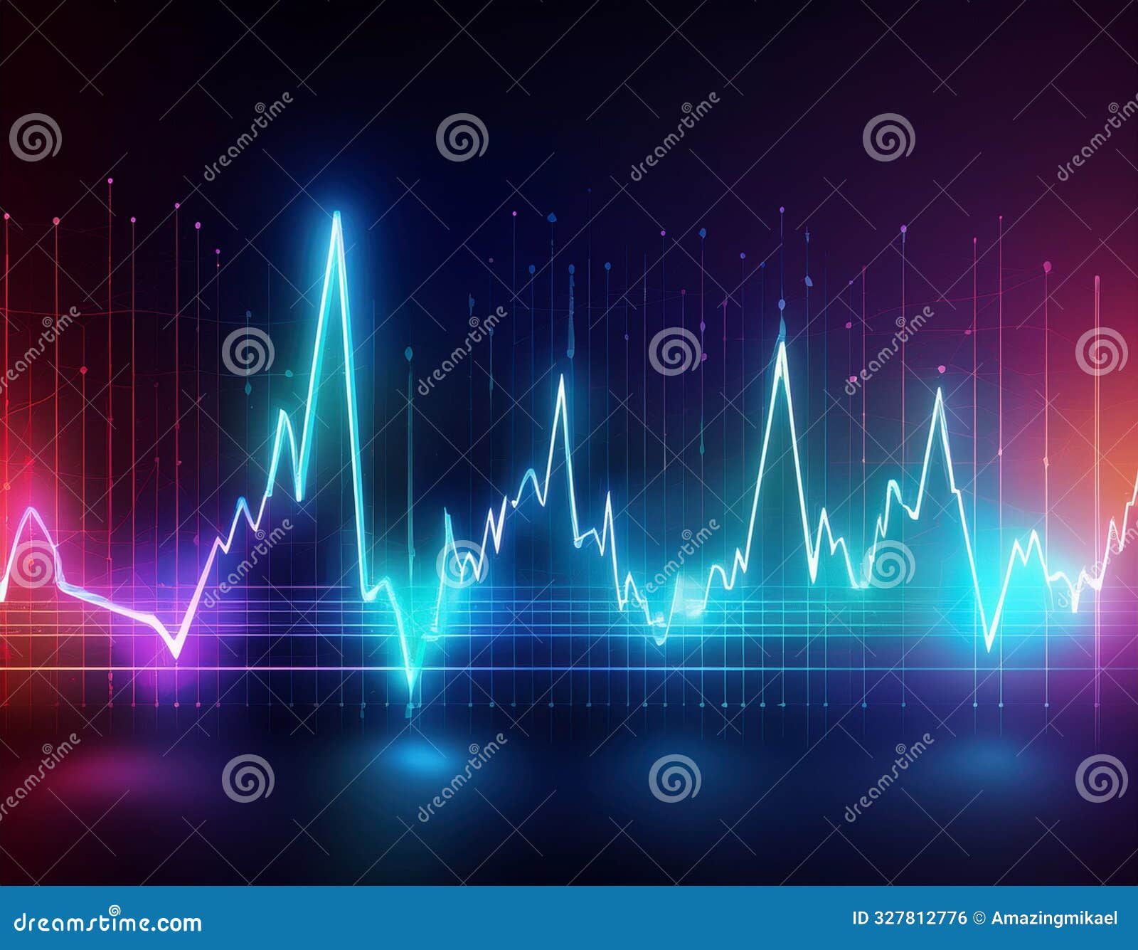 Dynamic Heartbeat Visualization: Modern ECG and Pulse Wave Graphics ...