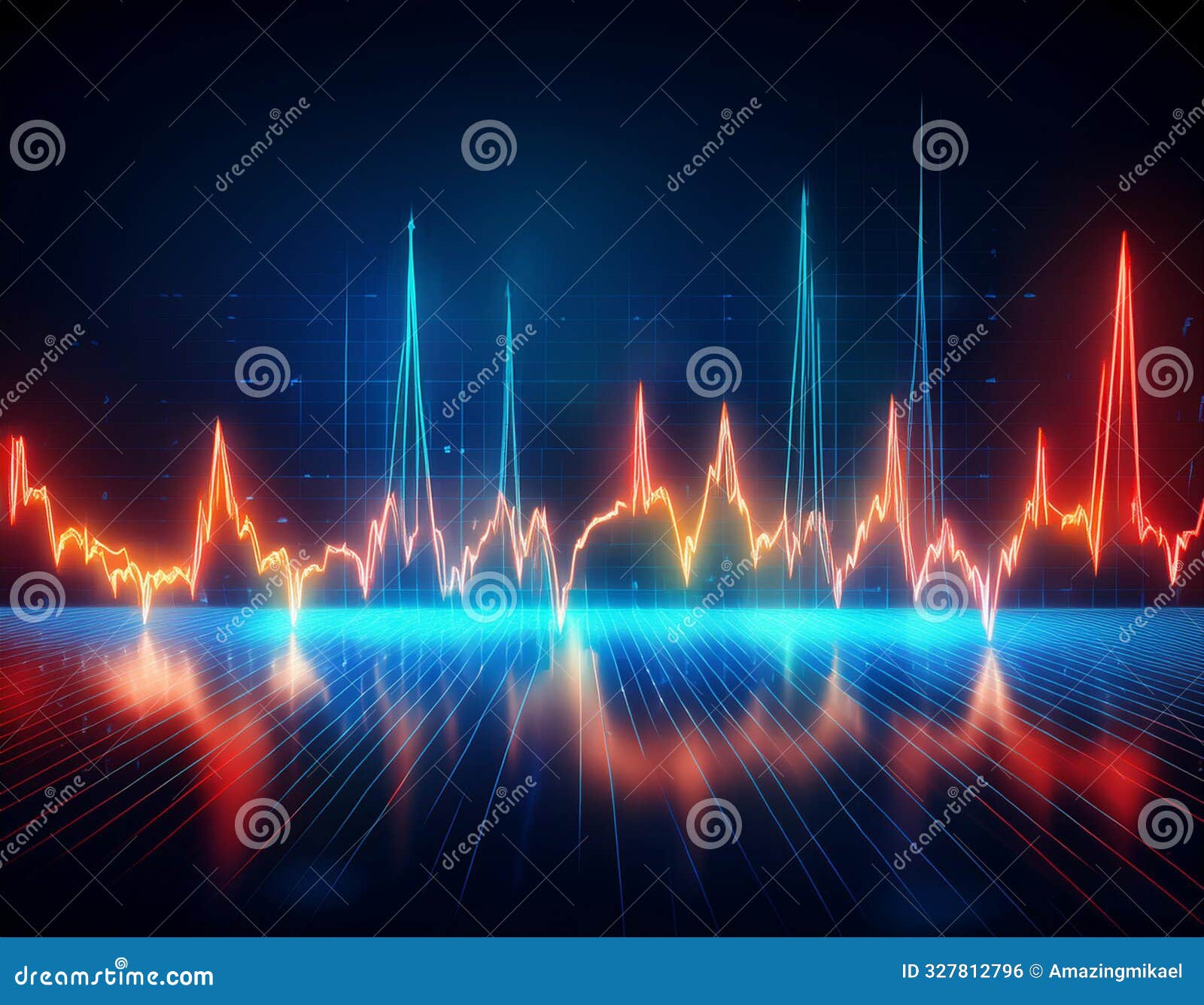 Dynamic Heartbeat Visualization: Modern ECG and Pulse Wave Graphics ...