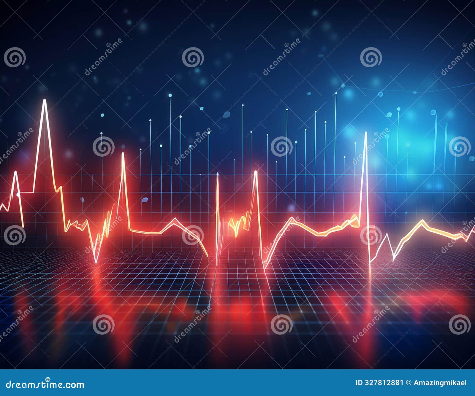 Dynamic Heartbeat Visualization: Modern ECG and Pulse Wave Graphics ...