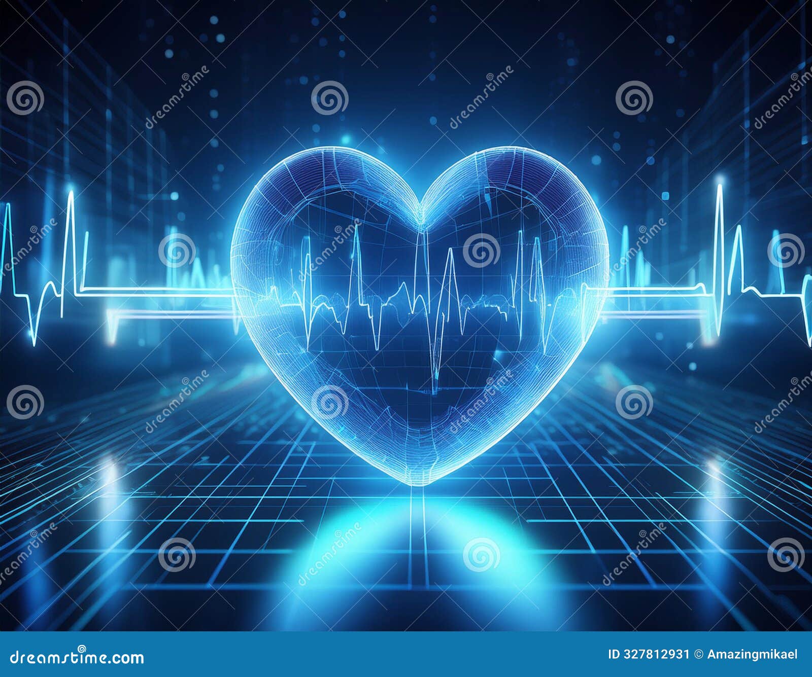 Dynamic Heartbeat Visualization: Modern ECG and Pulse Wave Graphics ...
