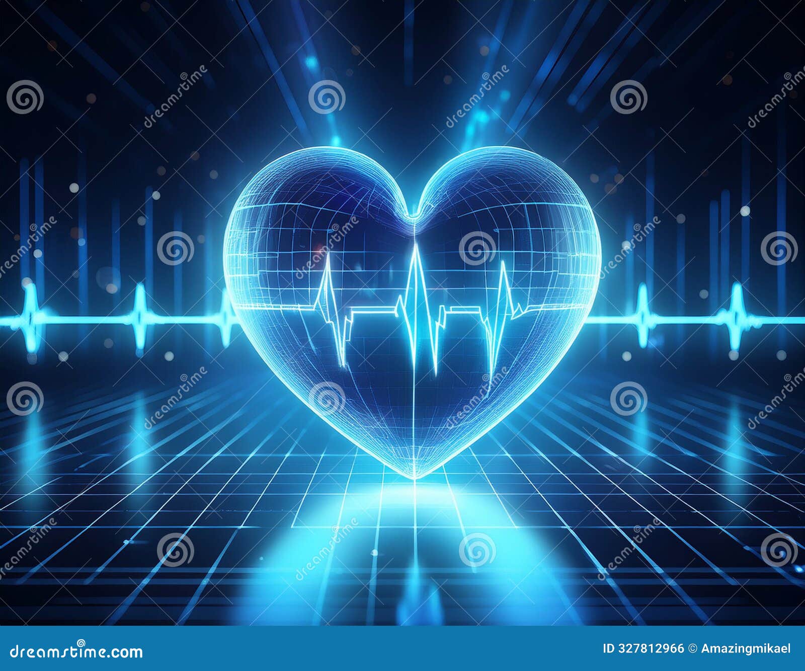 Dynamic Heartbeat Visualization: Modern ECG and Pulse Wave Graphics ...