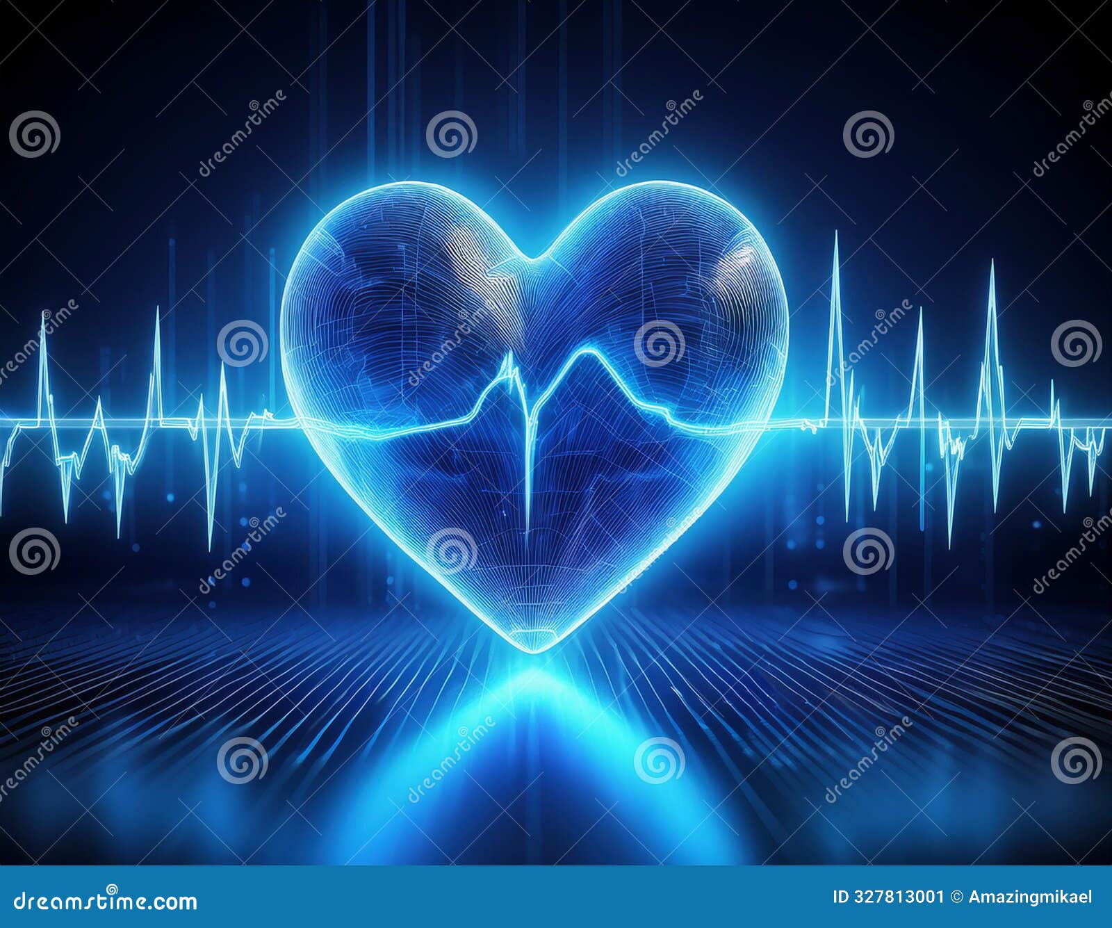 Dynamic Heartbeat Visualization: Modern ECG and Pulse Wave Graphics ...