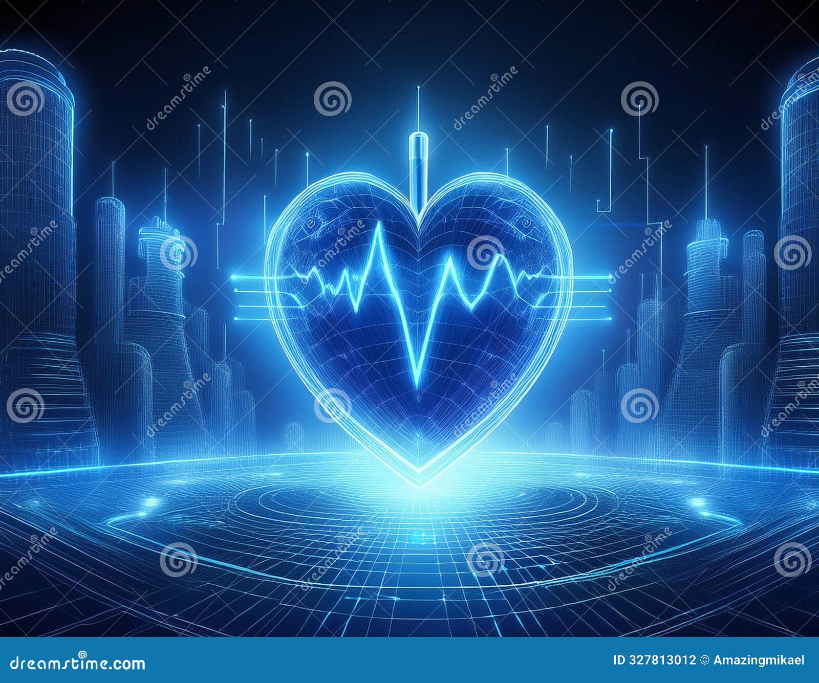 Dynamic Heartbeat Visualization: Modern ECG and Pulse Wave Graphics ...