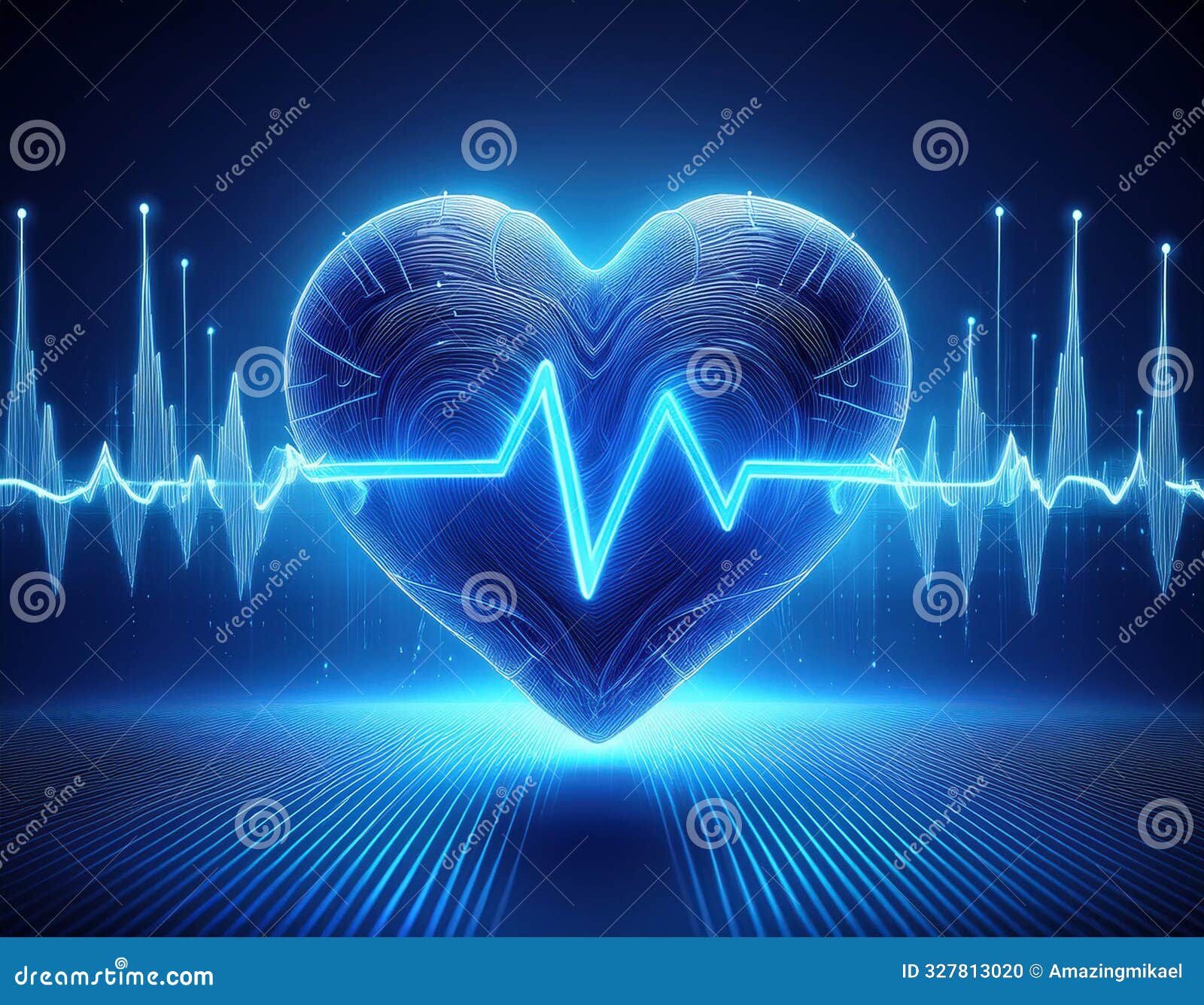 Dynamic Heartbeat Visualization: Modern ECG and Pulse Wave Graphics ...