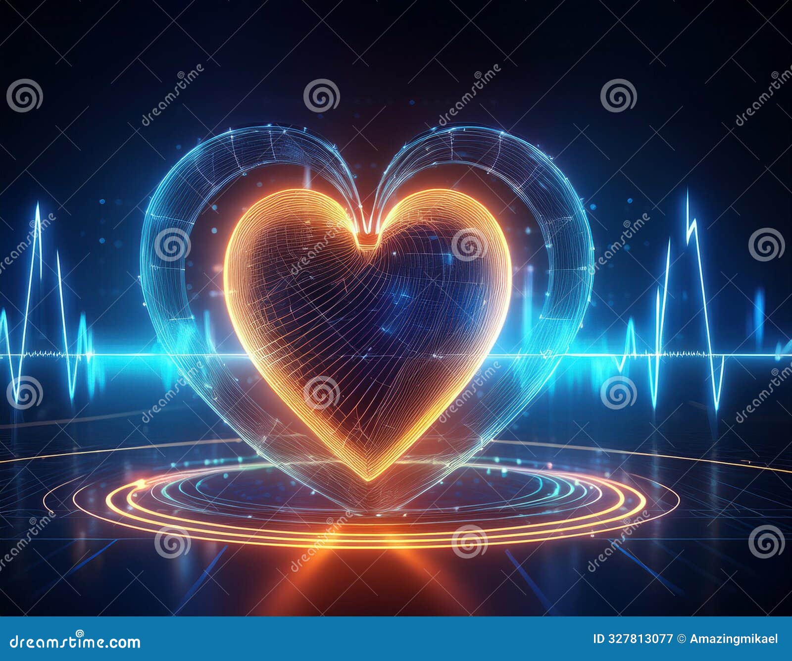 Dynamic Heartbeat Visualization: Modern ECG and Pulse Wave Graphics ...
