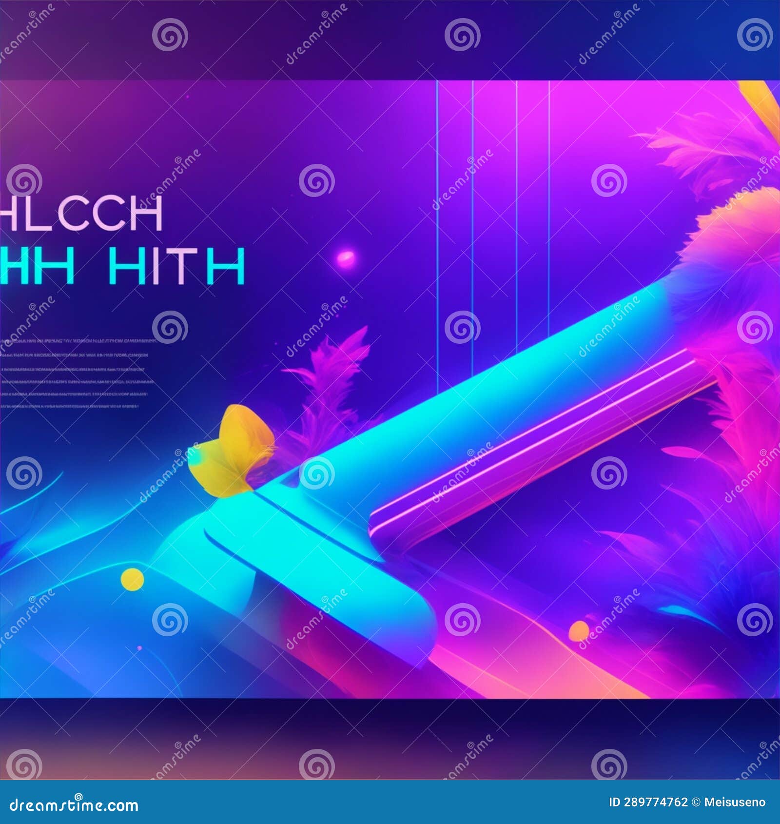 Dynamic High Tech Header for Illustration Presentations Stock ...