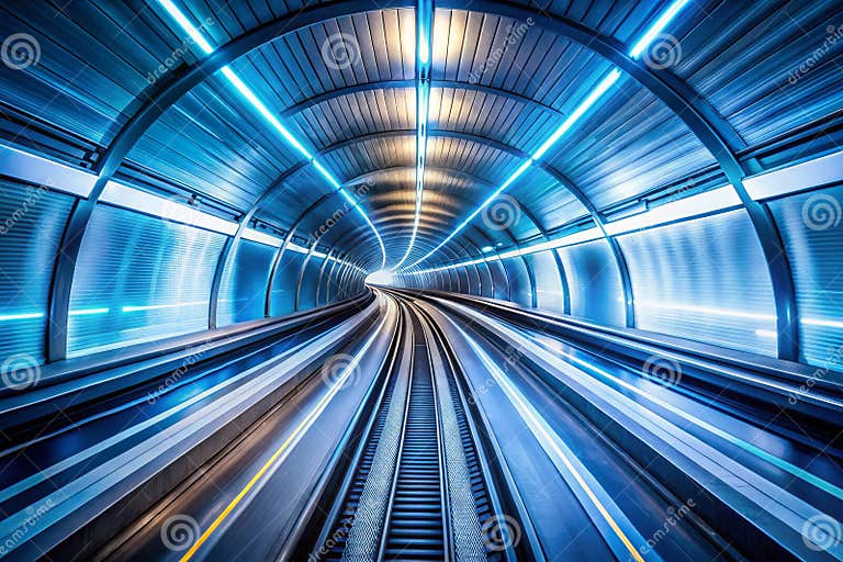 Dynamic HighSpeed Tunnel a Futuristic Looping Background for Innovative ...