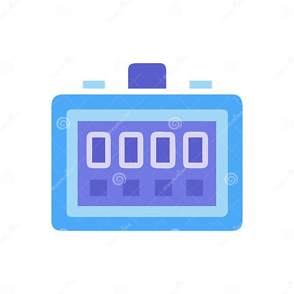 Dynamic HIIT Timer Icon stock illustration. Illustration of exercise ...