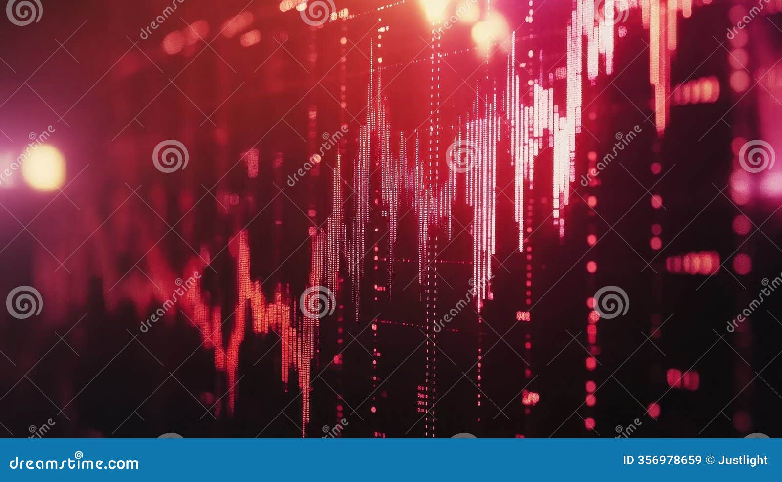 A Dynamic Holographic Chart Rises and Falls Visualizing the Value ...