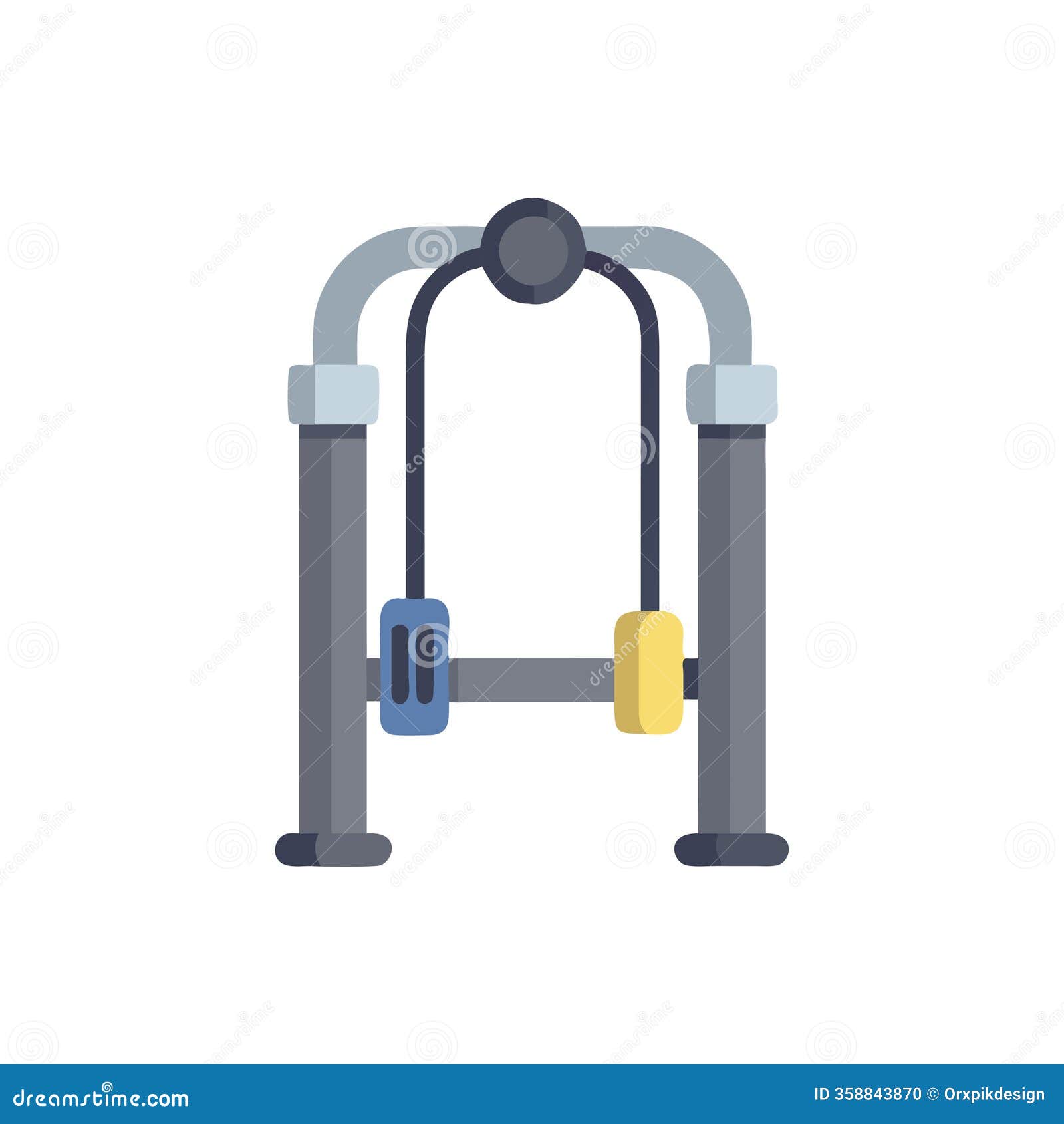 Dynamic Home Gym Cable Machine Icon Stock Illustration - Illustration ...