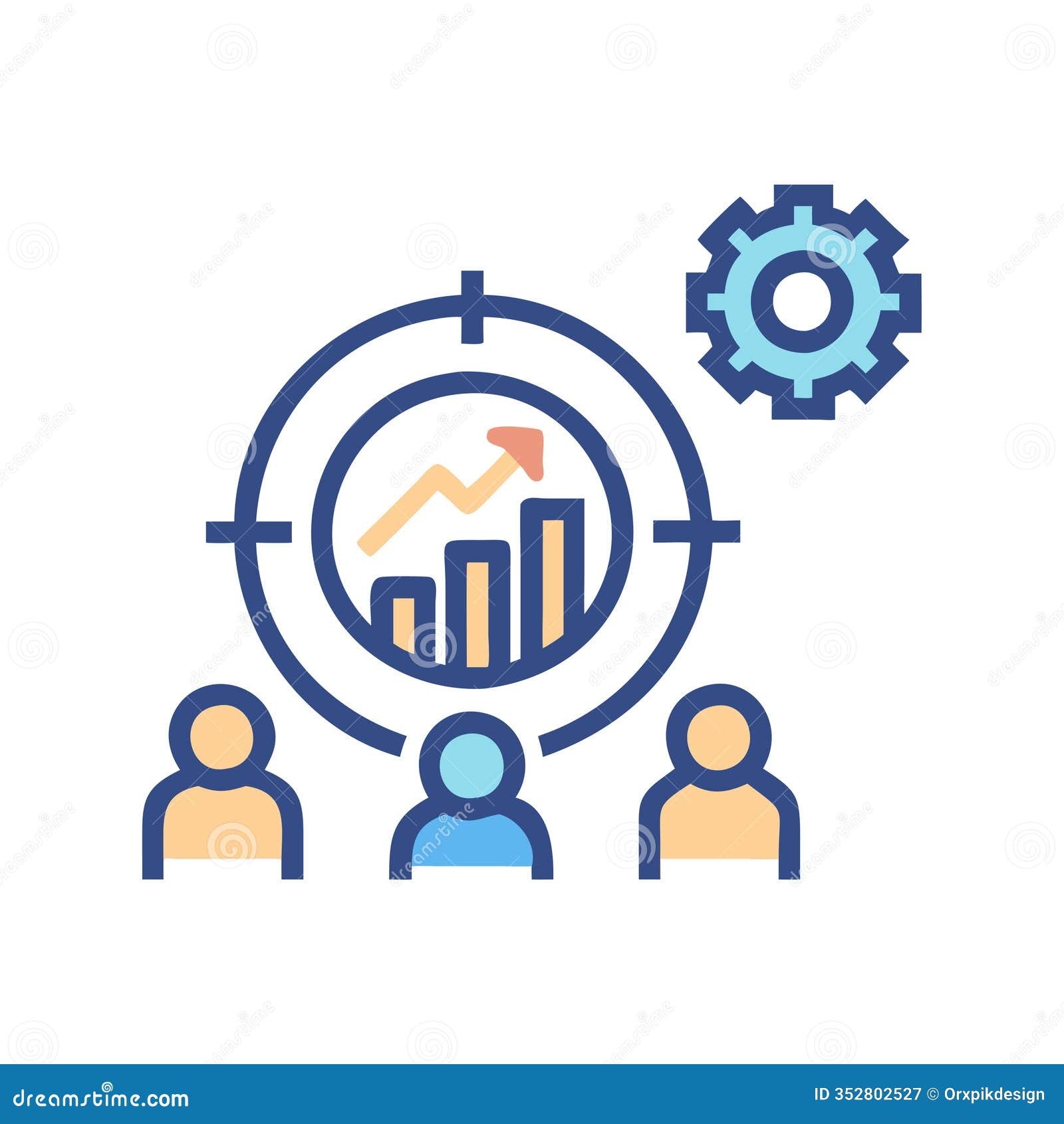 Dynamic Icons for Stakeholder Engagement Metrics Stock Vector ...
