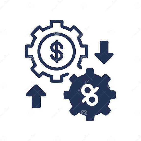 Dynamic Icons for Tax Optimization Management Stock Vector ...