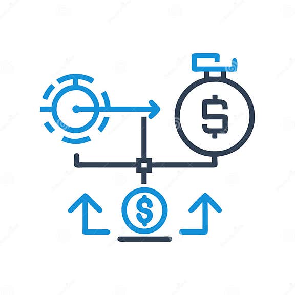 Dynamic Icons for Variable Costs Management Stock Vector - Illustration ...