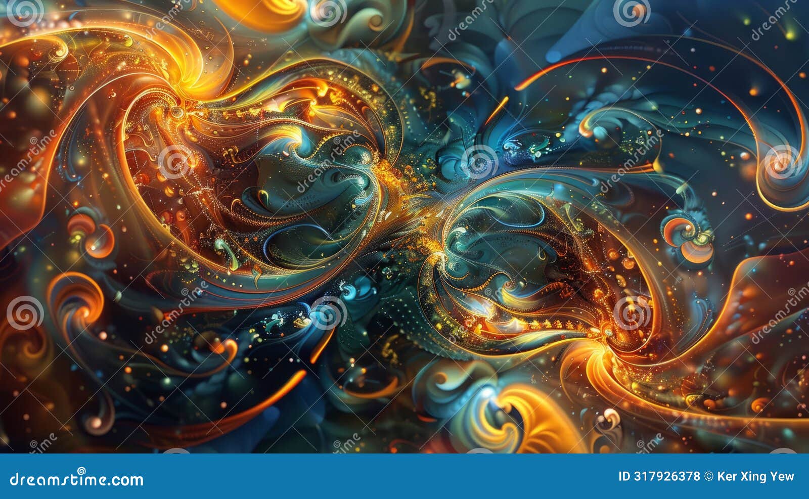 Dynamic Illustration Depicting the Flow of Resonance Stock Photo ...