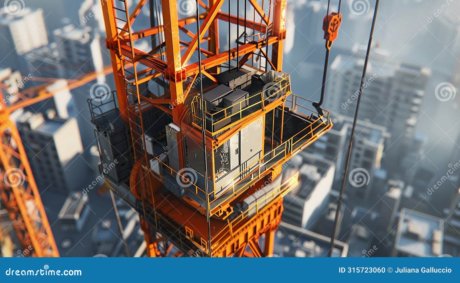 Construction of Tower Crane Using Torque Stock Photo - Image of ...