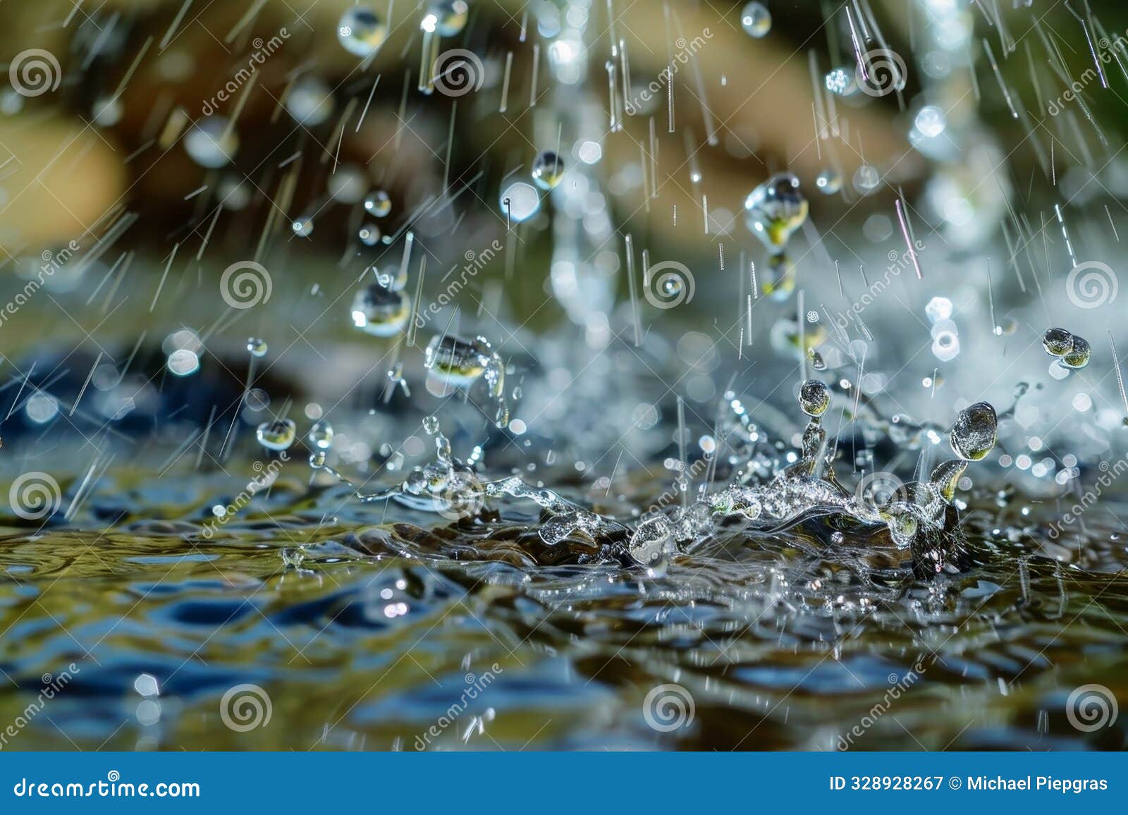 A Dynamic Image Depicting the Continuous Movement of Water Stock Image ...