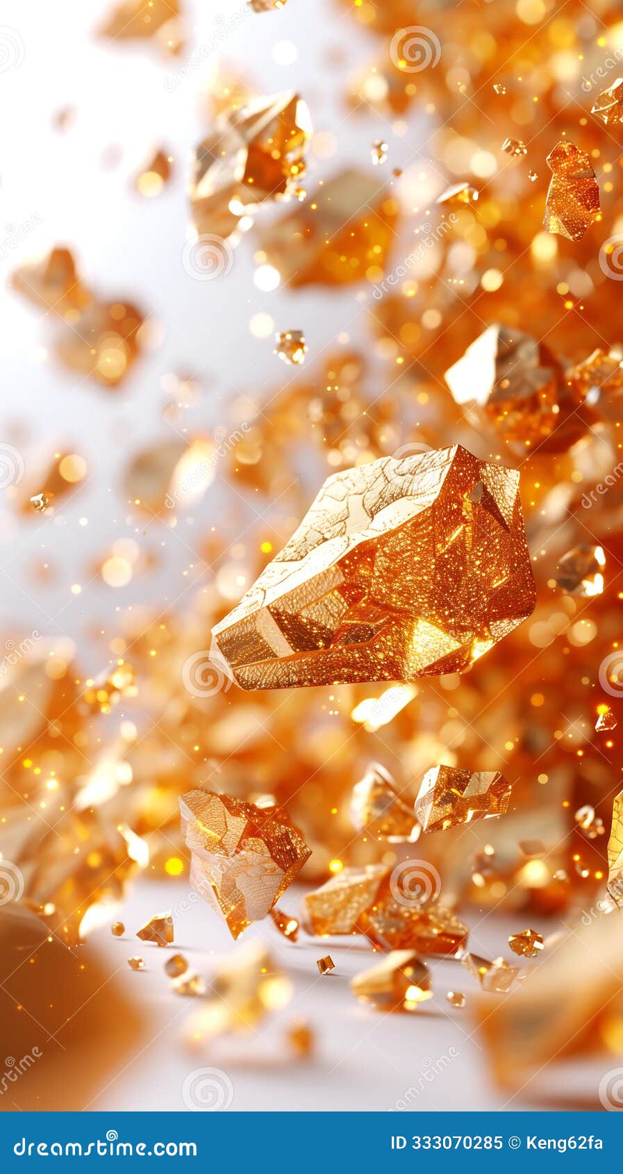 Dynamic Image of Gold Fragments Exploding and Scattering, Capturing the ...