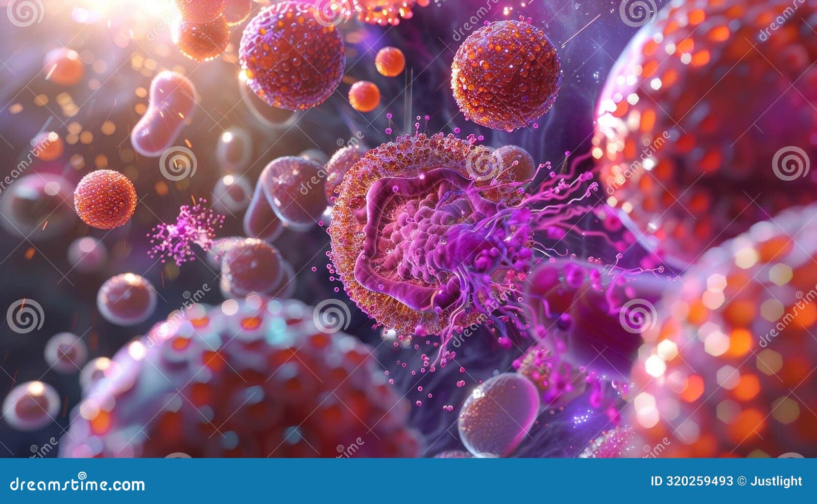 A Dynamic Image of a Hormonesecreting Endocrine Cell with Hormones ...