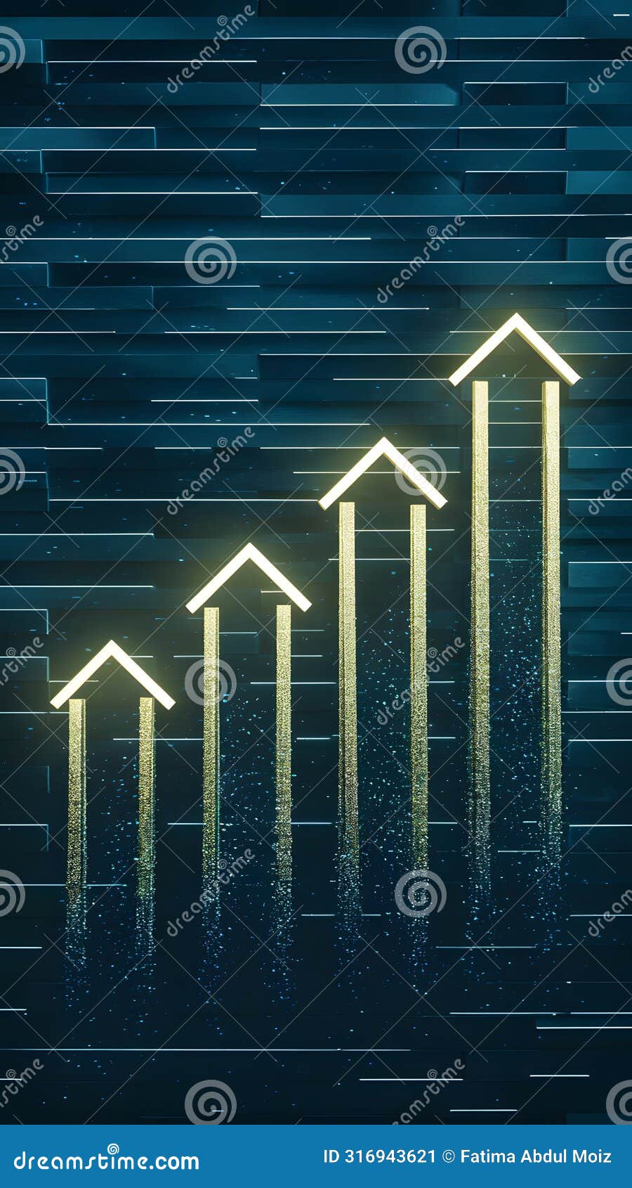 Dynamic Image of Progressively Higher Bar Chart, Background Stock Illustration - Illustration of ...