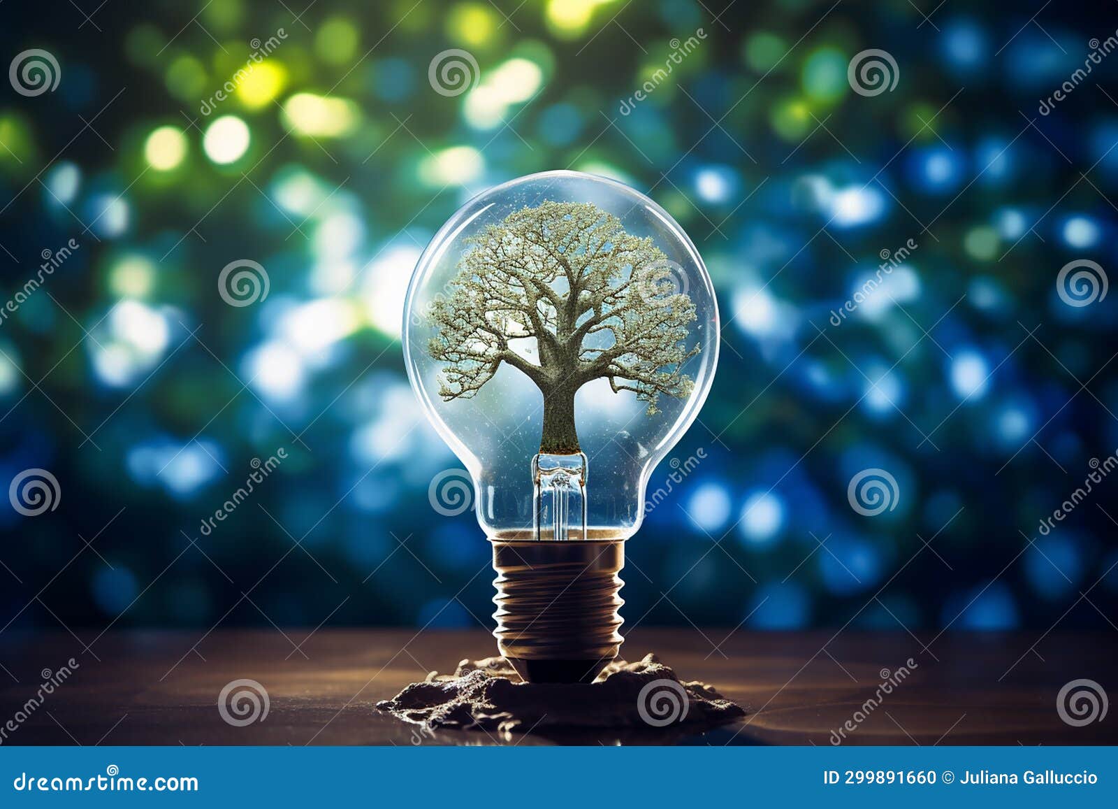 Innovation nurtures nature stock illustration. Illustration of ...