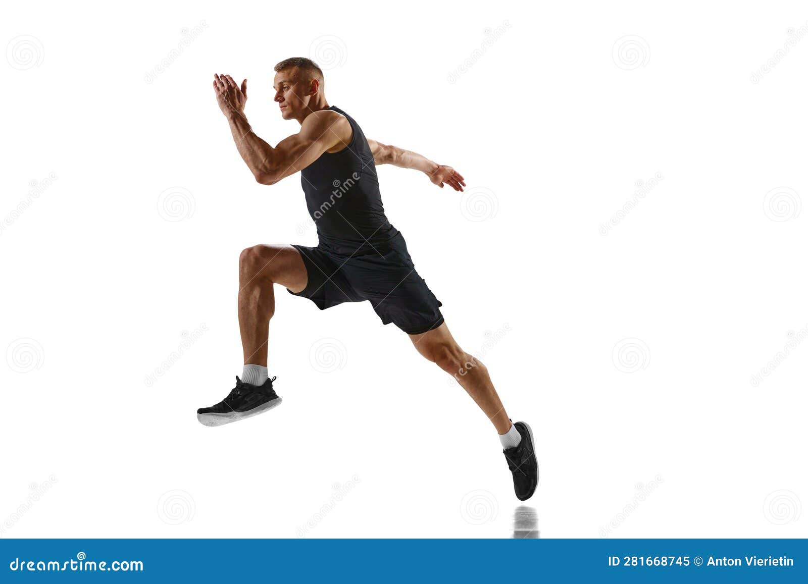 Dynamic Image of Young Man with Muscular, Strong, Fit Body ...