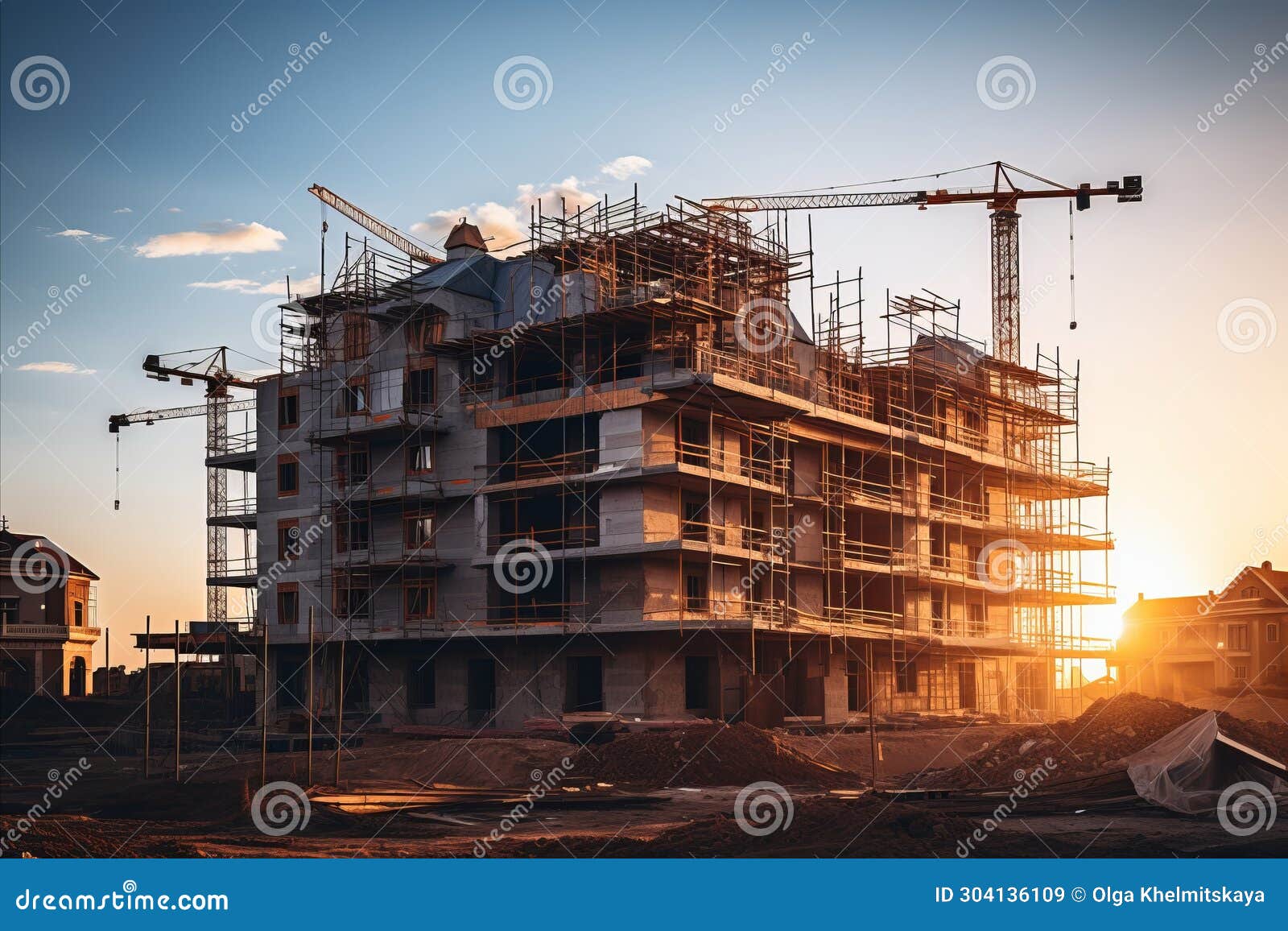 Dynamic Industrial Development. Building Under Construction and ...