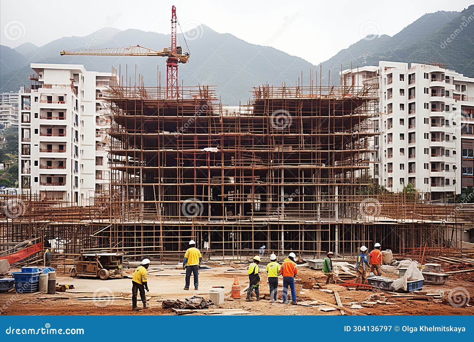 Dynamic Industrial Development. Building Under Construction and ...