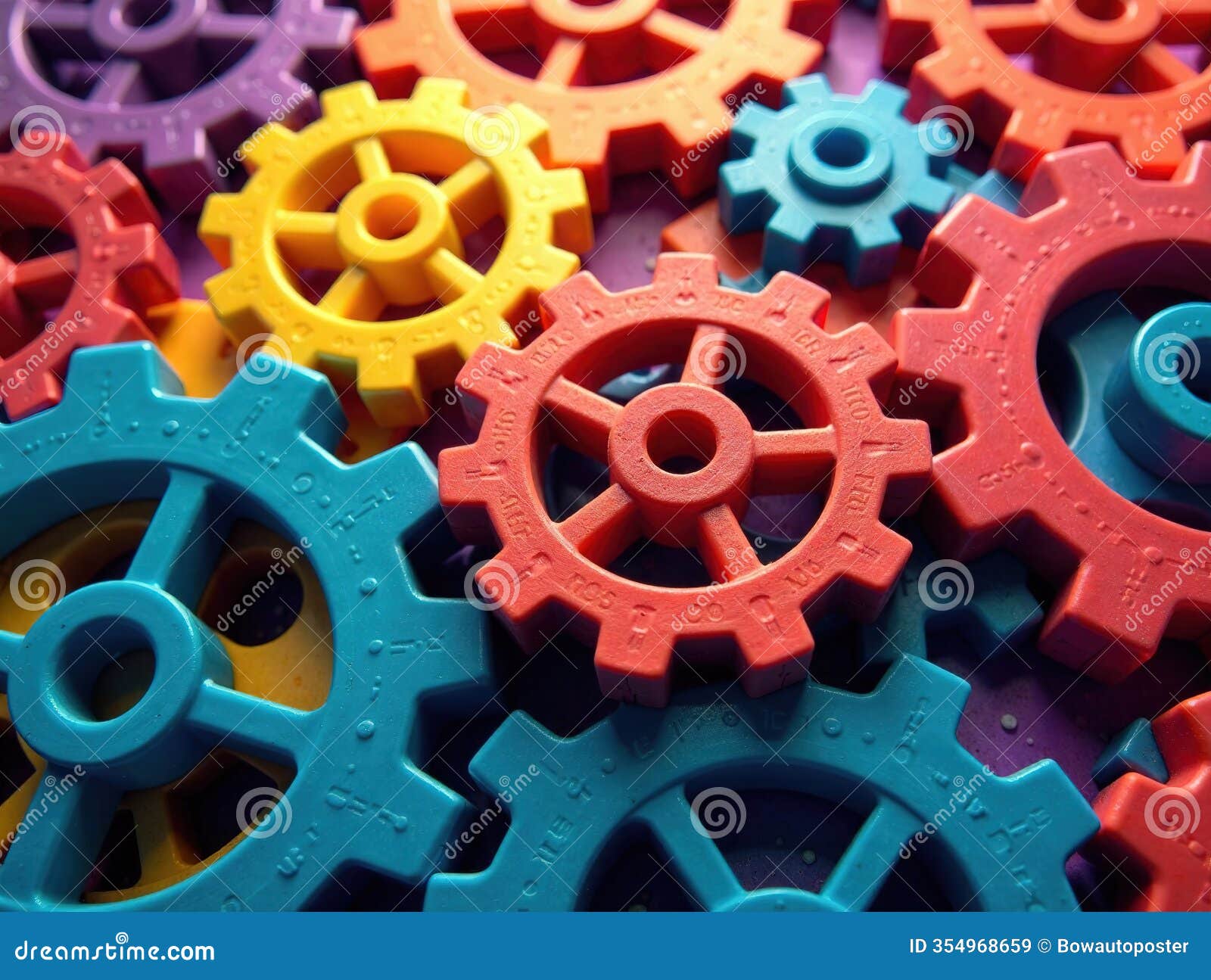 Dynamic Interlocking Gears a Vibrant Abstract Background Design for ...