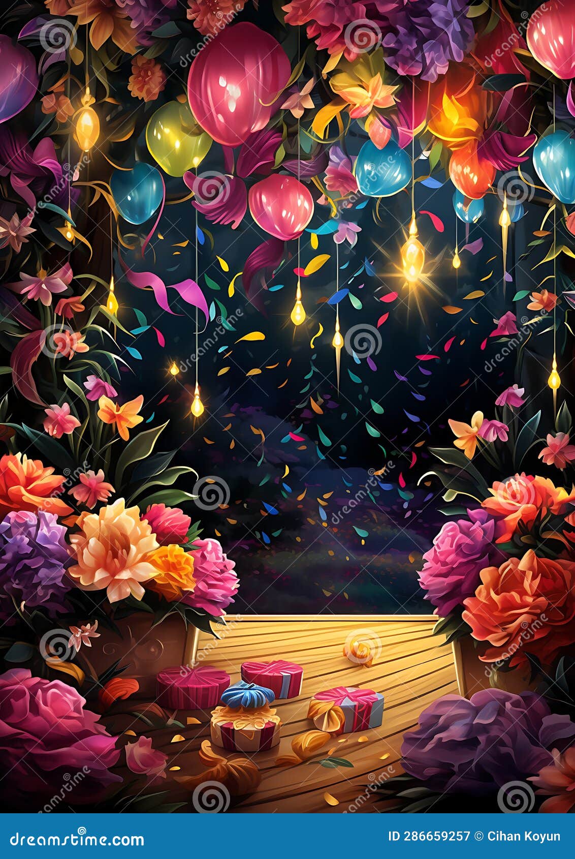 Dynamic invitation themes stock illustration. Illustration of particles ...
