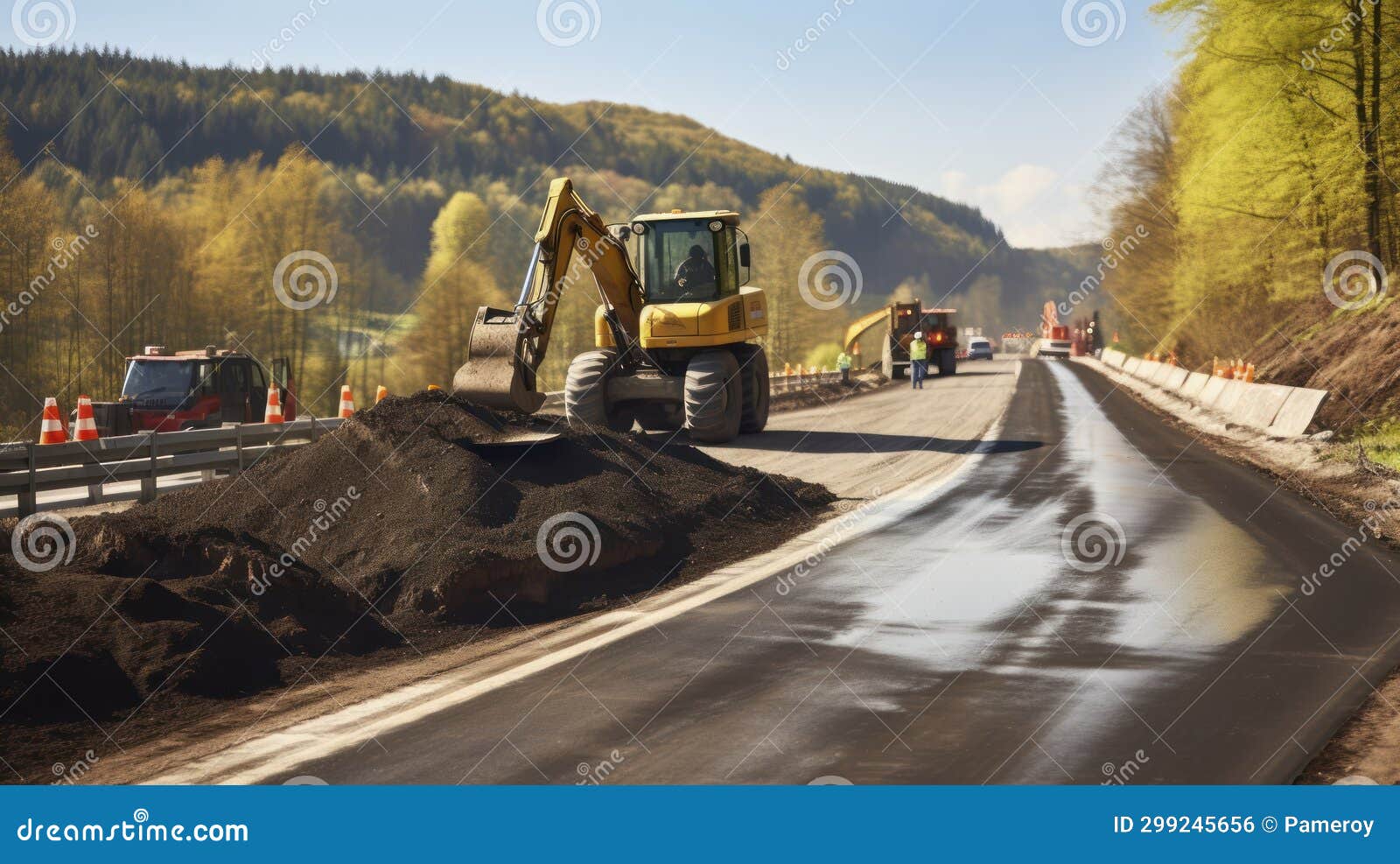 The Dynamic Involvement of a Backhoe in Road Reconstruction. Generative ...