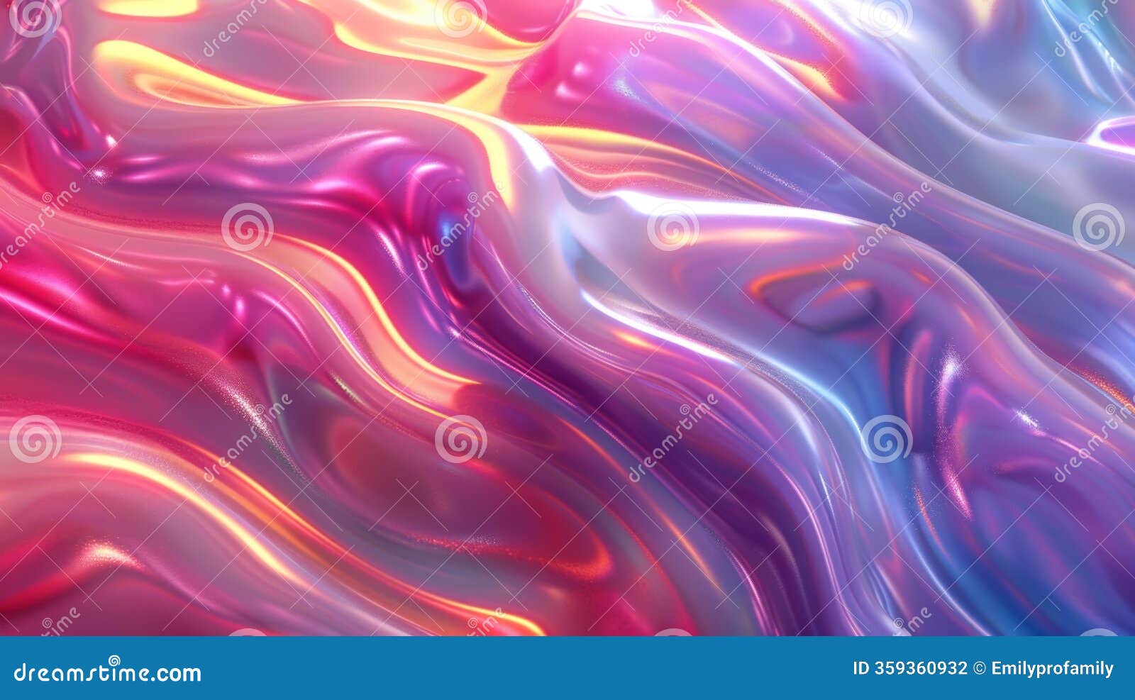 Dynamic Iridescent Gradient Background Presenting Flowing Abstract ...
