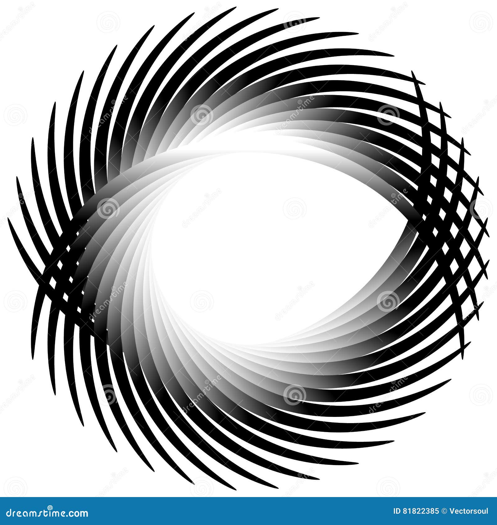 Dynamic Irregular Lines Forming a Circle Element. Geometric Shape Made ...