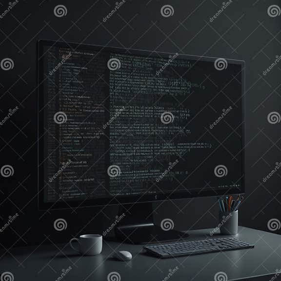 A Dynamic Javascript on Computer Screen, Processing Sudo Code ...