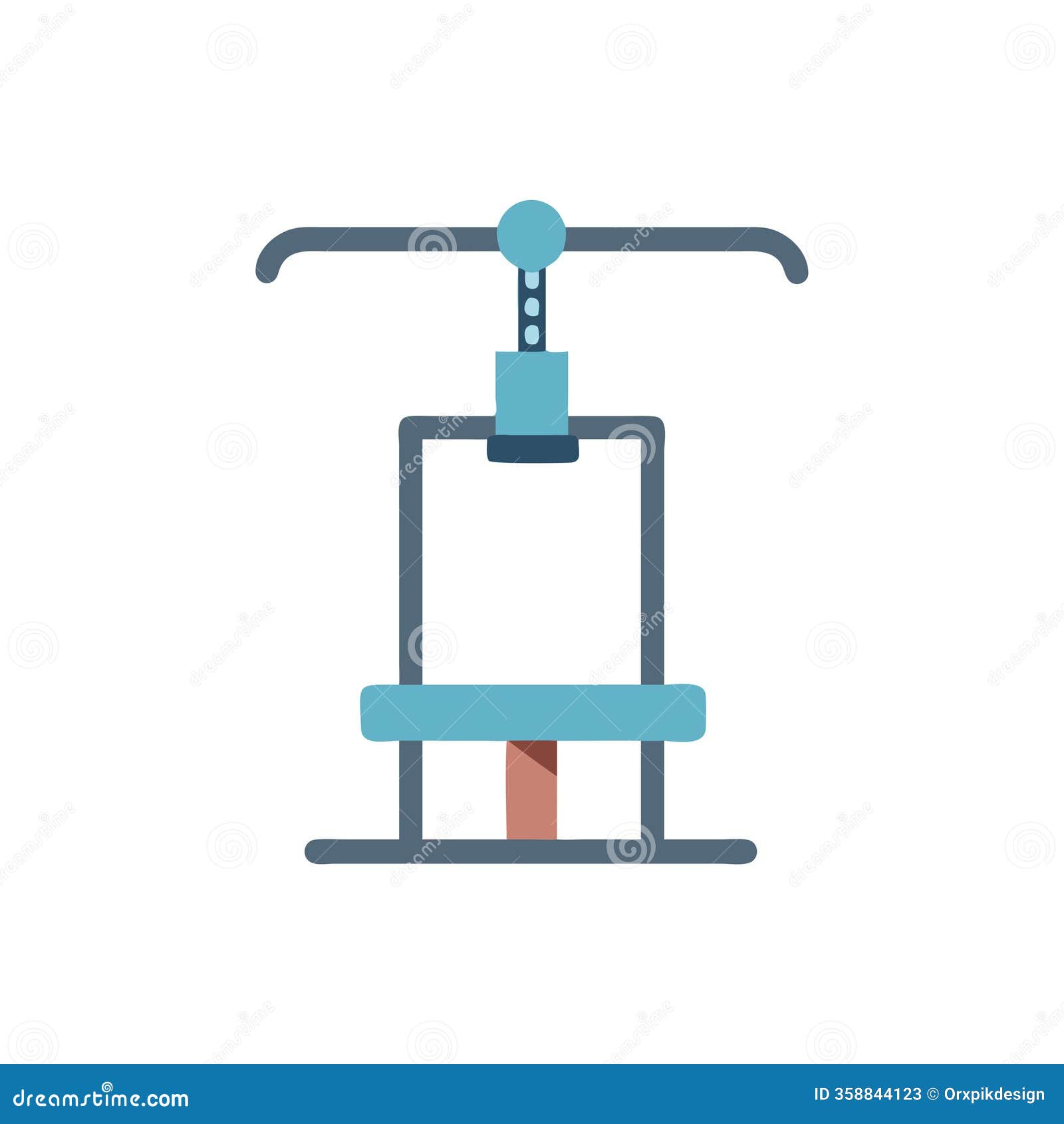 Dynamic Lat Pulldown Machine Icon Stock Illustration - Illustration of ...