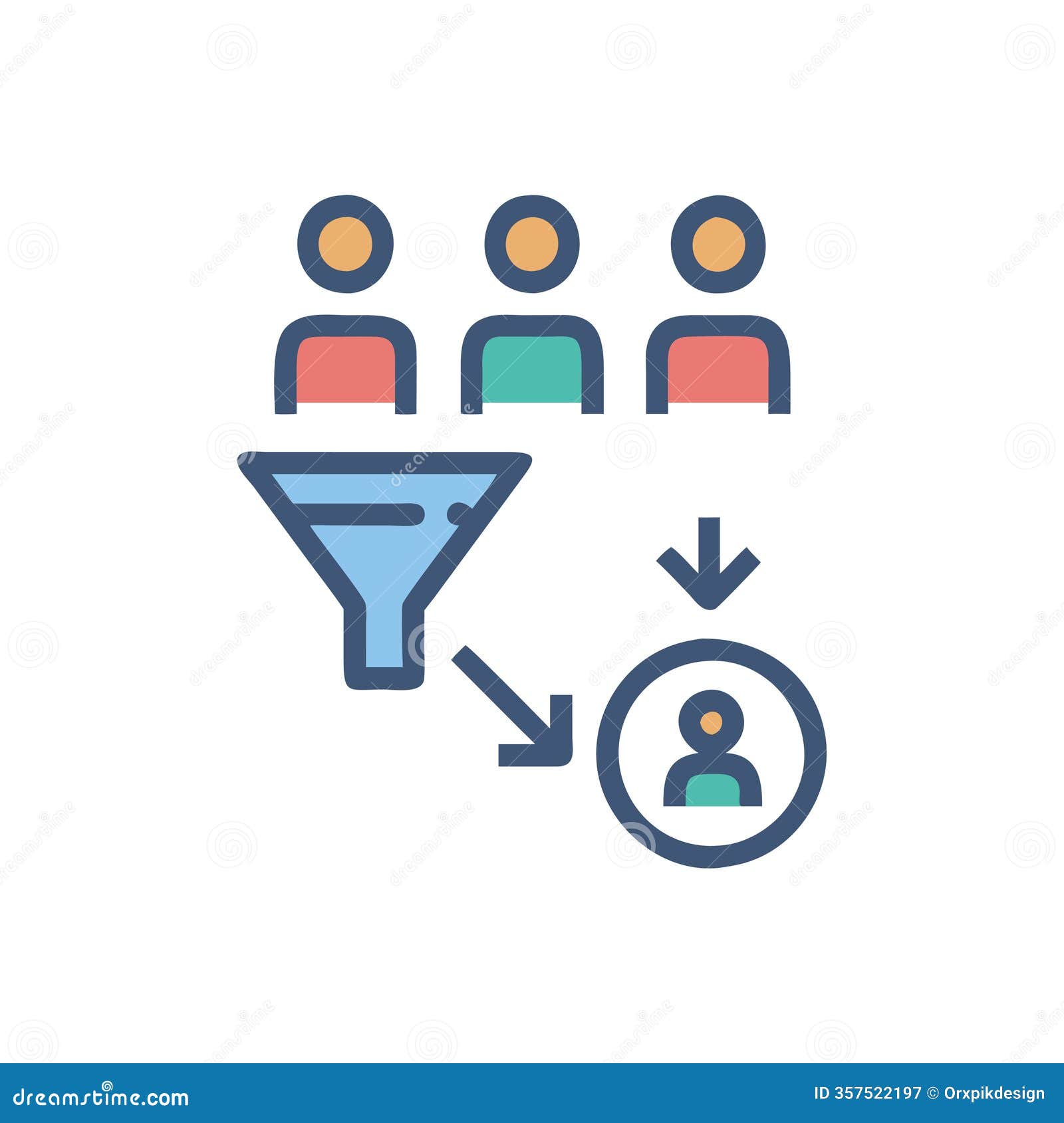 Lead Conversion Icon In Comic Style. Attract Cartoon Vector ...