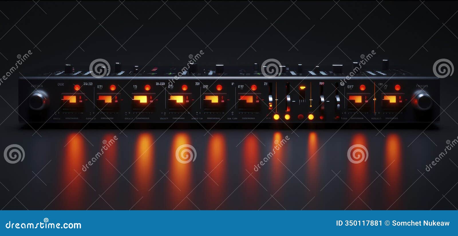Dynamic Led Equalizer Displaying Sound Levels Studio Environment ...
