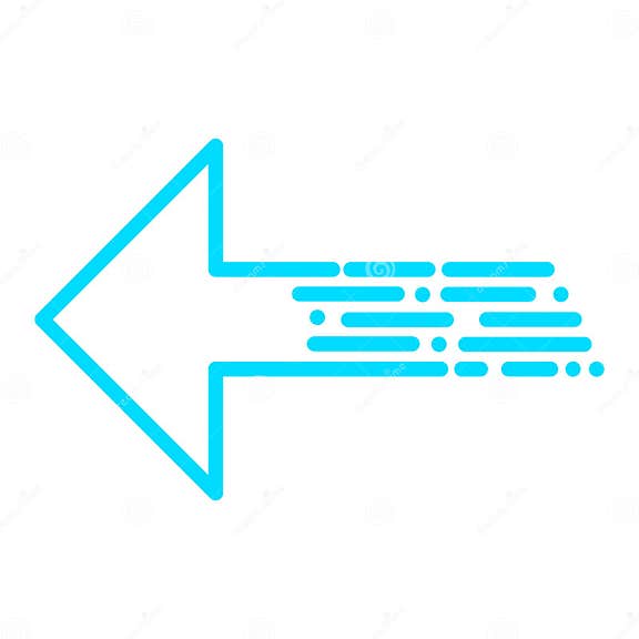 Dynamic left arrow icon. stock illustration. Illustration of cartoon ...