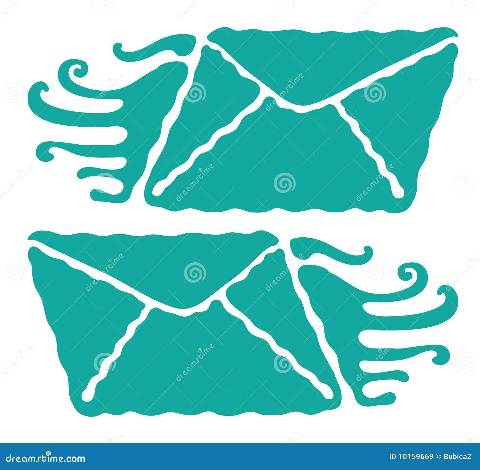 Dynamic Light Blue Letters Icons Illustration Cartoon Vector ...