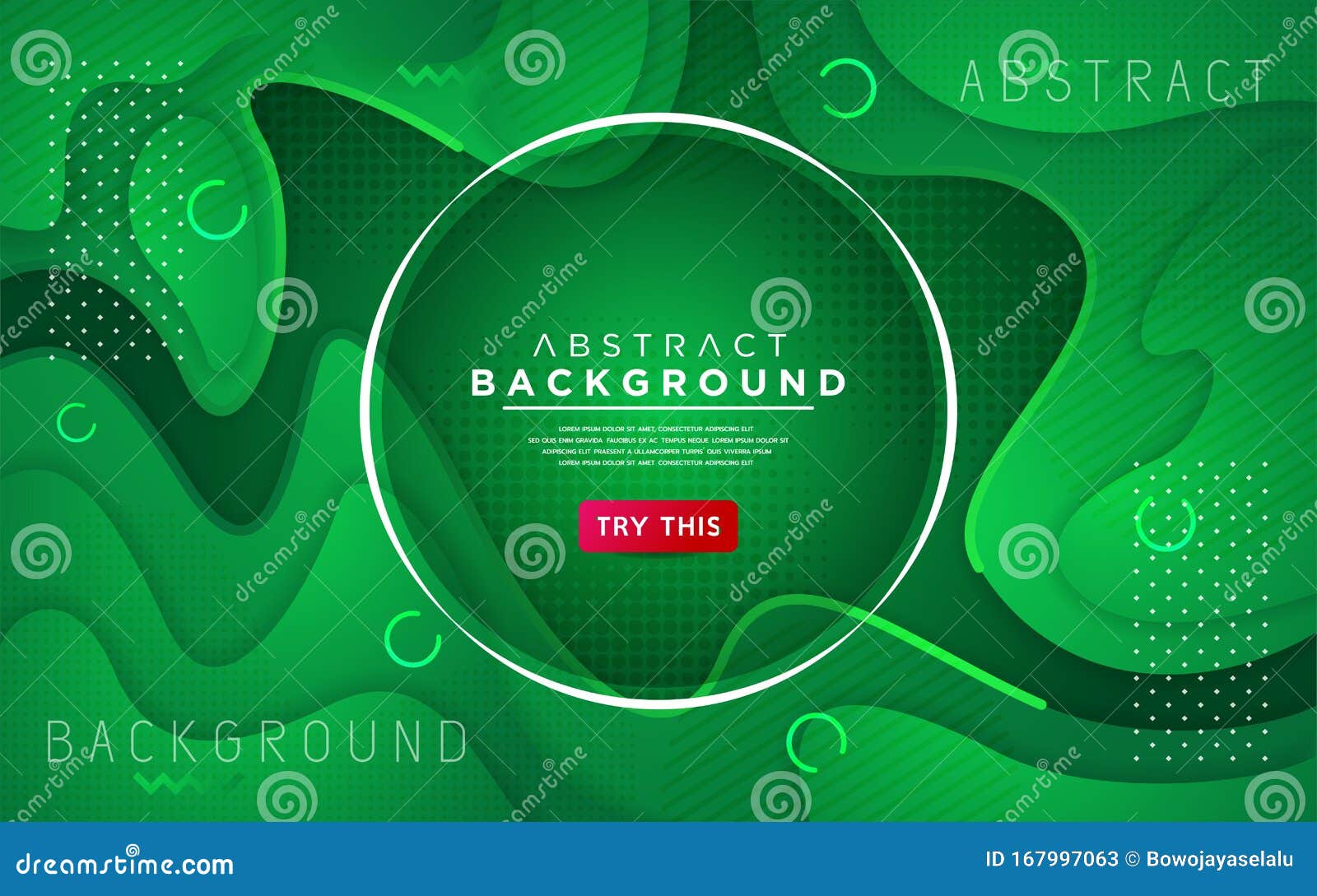 Dynamic Light Green 3D Textured Style Background Design. Modern ...