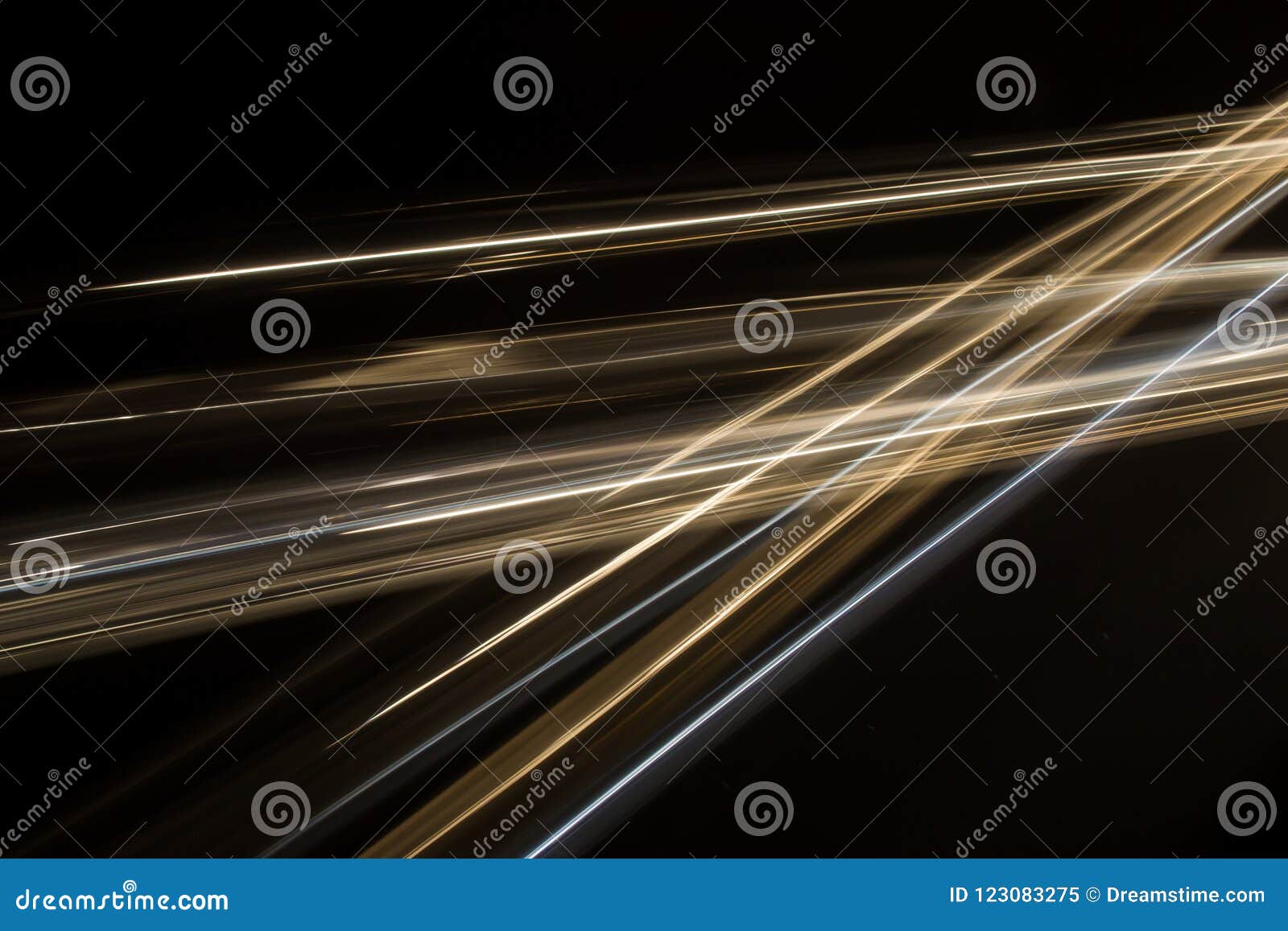 Dynamic Light Painting with Black Background Stock Illustration ...