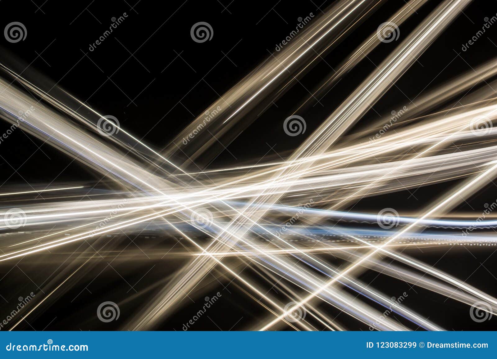 Dynamic Light Painting with Black Background Stock Illustration ...