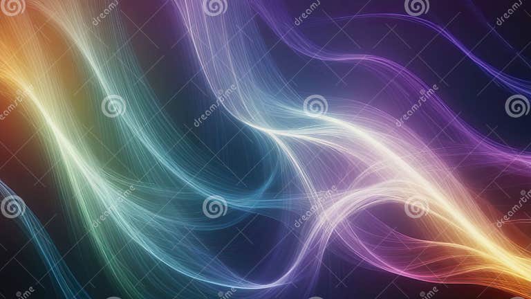Dynamic Light Waves Shifting in Color and Intensity Create an Energetic ...