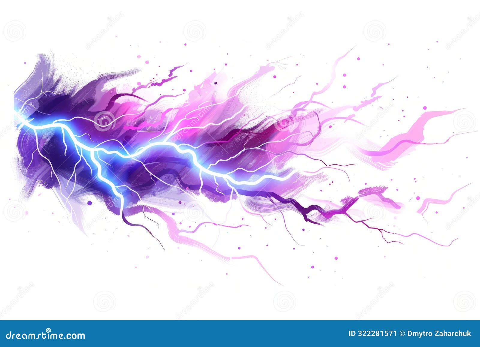 Dynamic of a Lightning Strike with Vivid Electric Arcs and a Stark ...