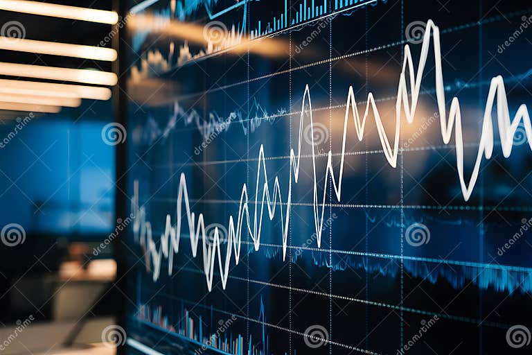 Dynamic Line Graphs on Digital Screen in Professional Setting with ...